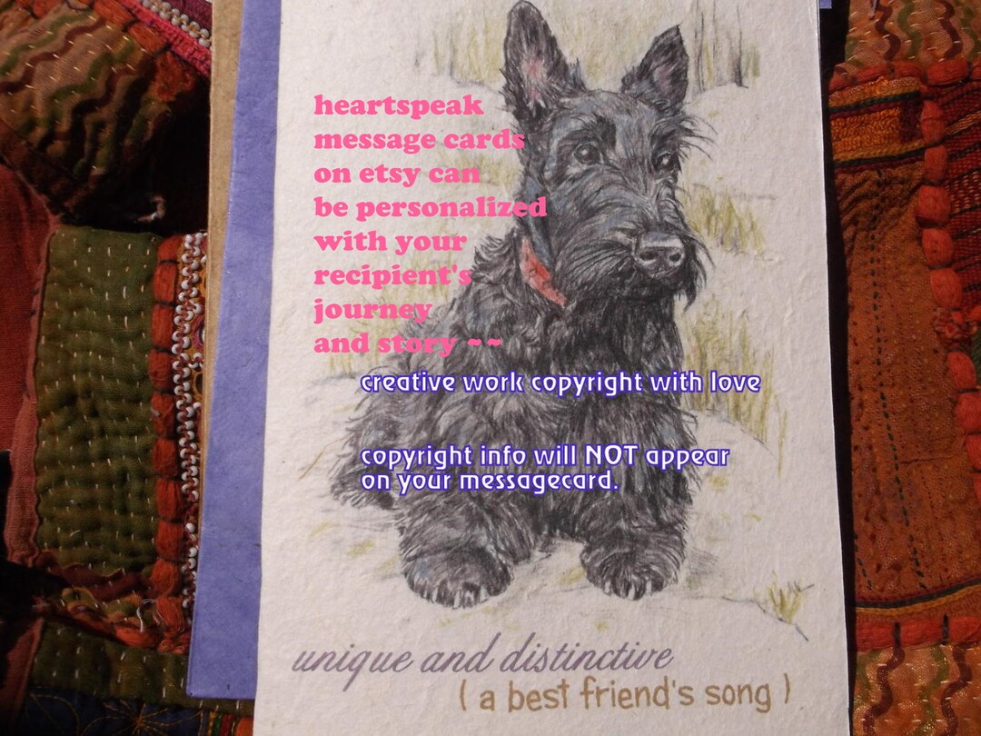 Unique and Distinctive /personalize/ Scottish Terrier/love My Scottie ...