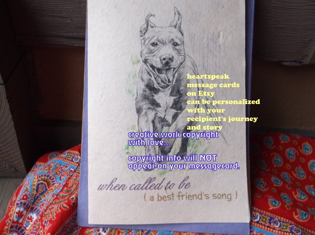 When Called to Be..personalize / Pit Bull / Love My Pit/ Storybook ...