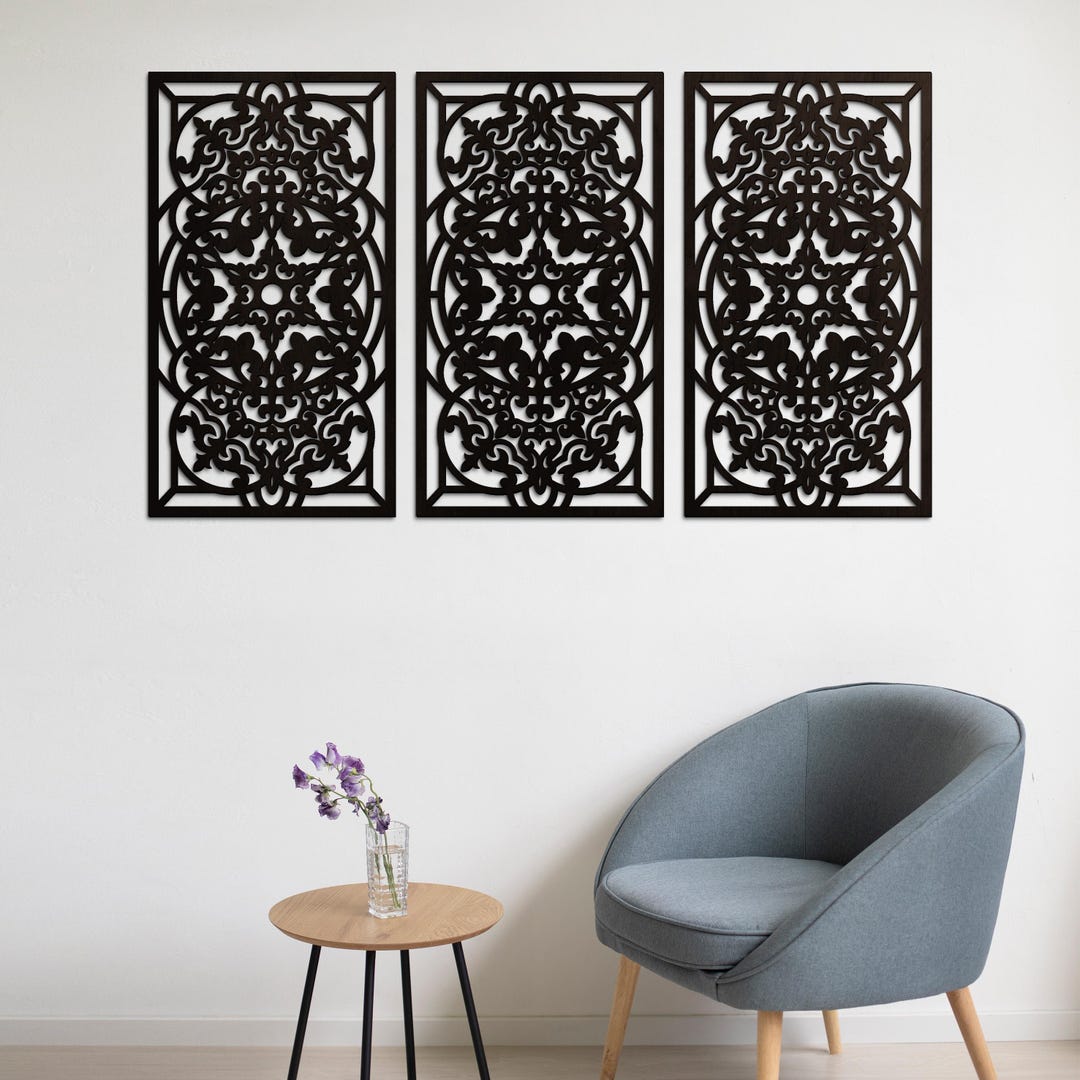 Moroccan Wood Panels, Moroccan Wall Art, Lattice Decorative Panels ...