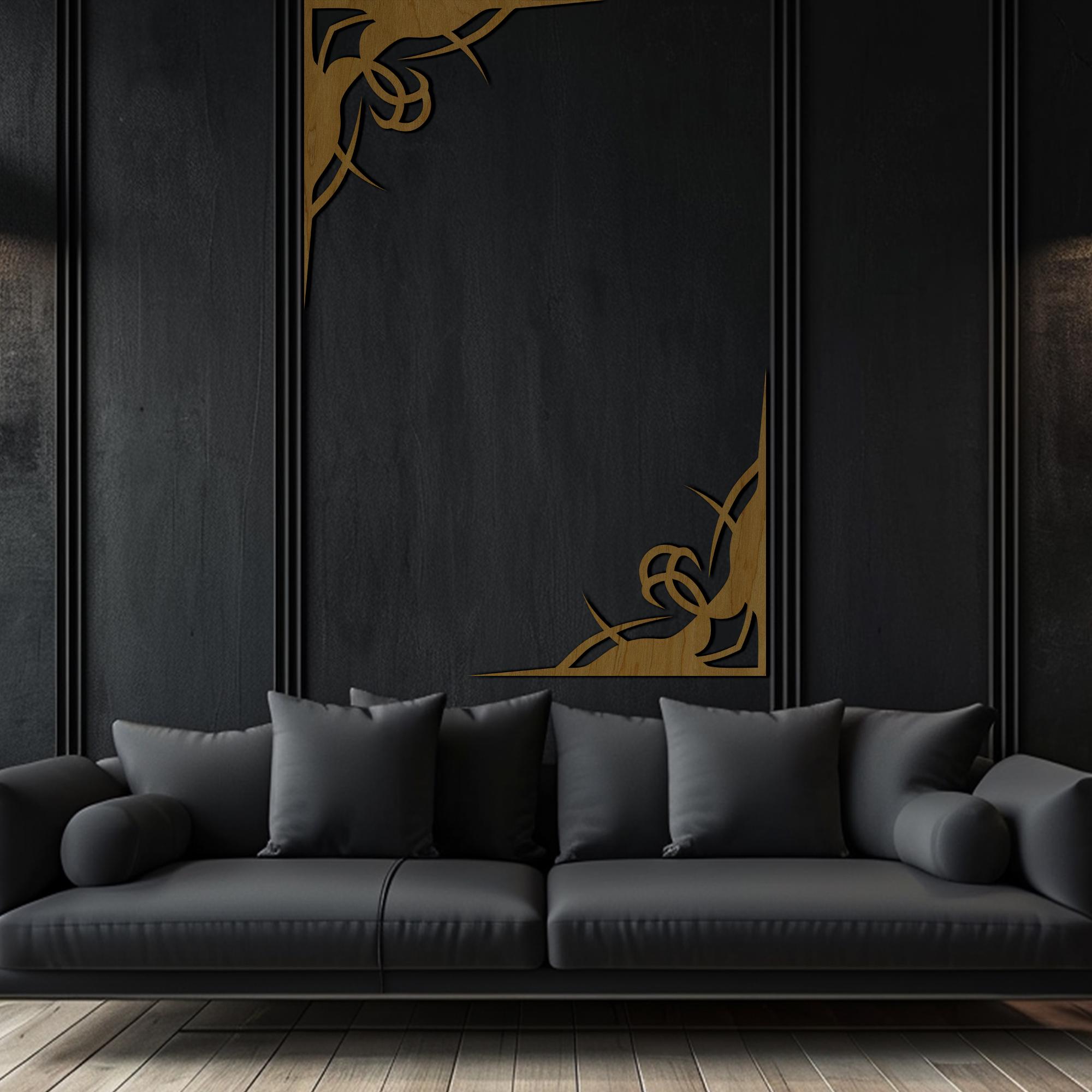 Wood Corner Onlay, Decorative Inside Corner Accent, Trim Corner ...