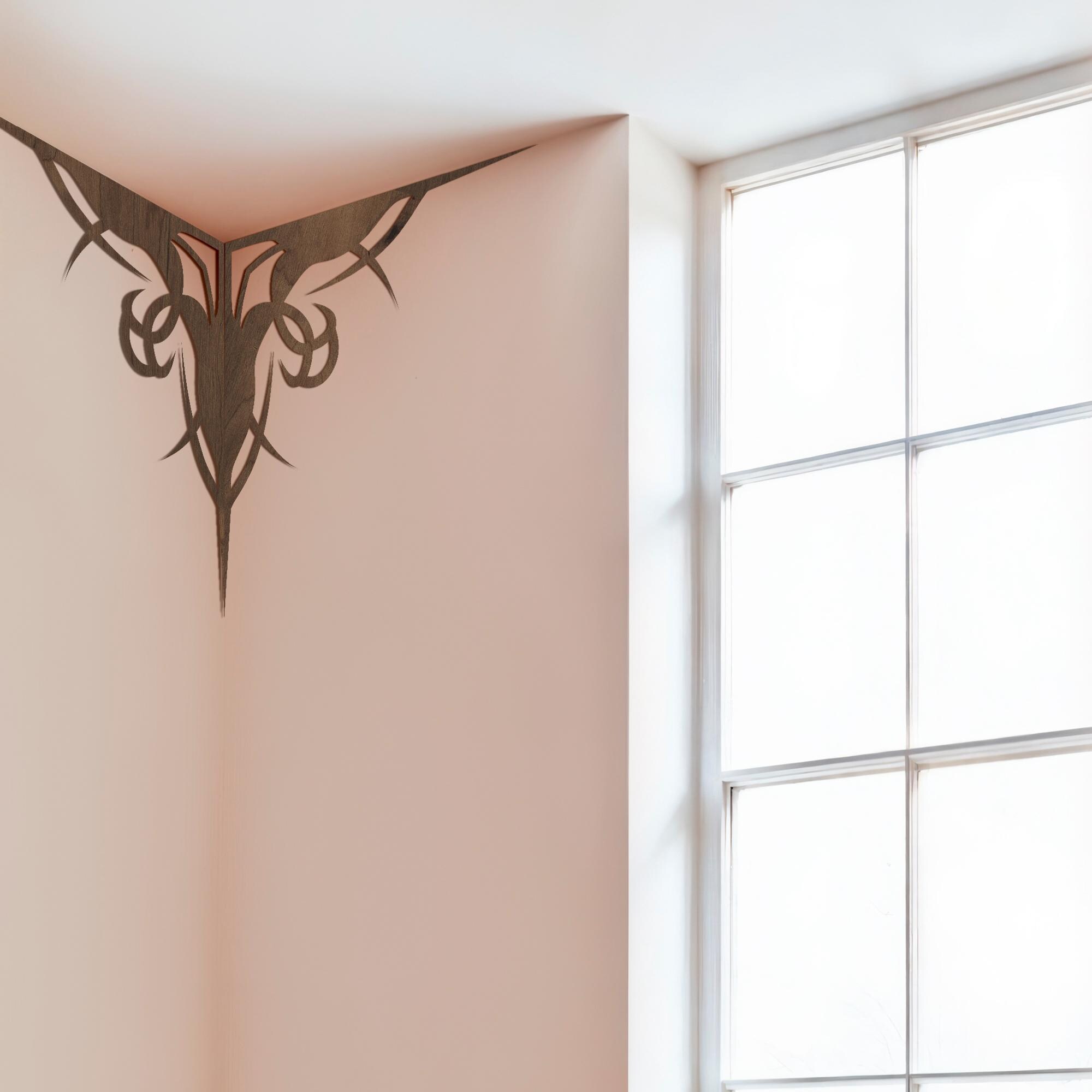 Wood Corner Onlay, Decorative Inside Corner Accent, Trim Corner ...
