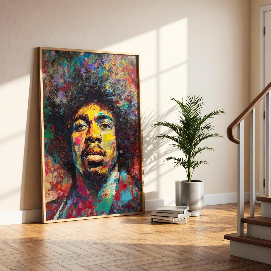 Vibrant Abstract Wall Art Printable – Electric Soul Colourful Energy ...