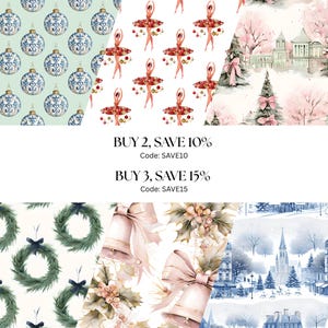 Classic Silver Bells Christmas Wrapping Paper: Blue - Etsy