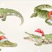 Christmas Gator Wrapping Paper: Coastal Living, Southern Gifting - Etsy