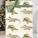 Christmas Gator Wrapping Paper: Coastal Living, Southern Gifting - Etsy