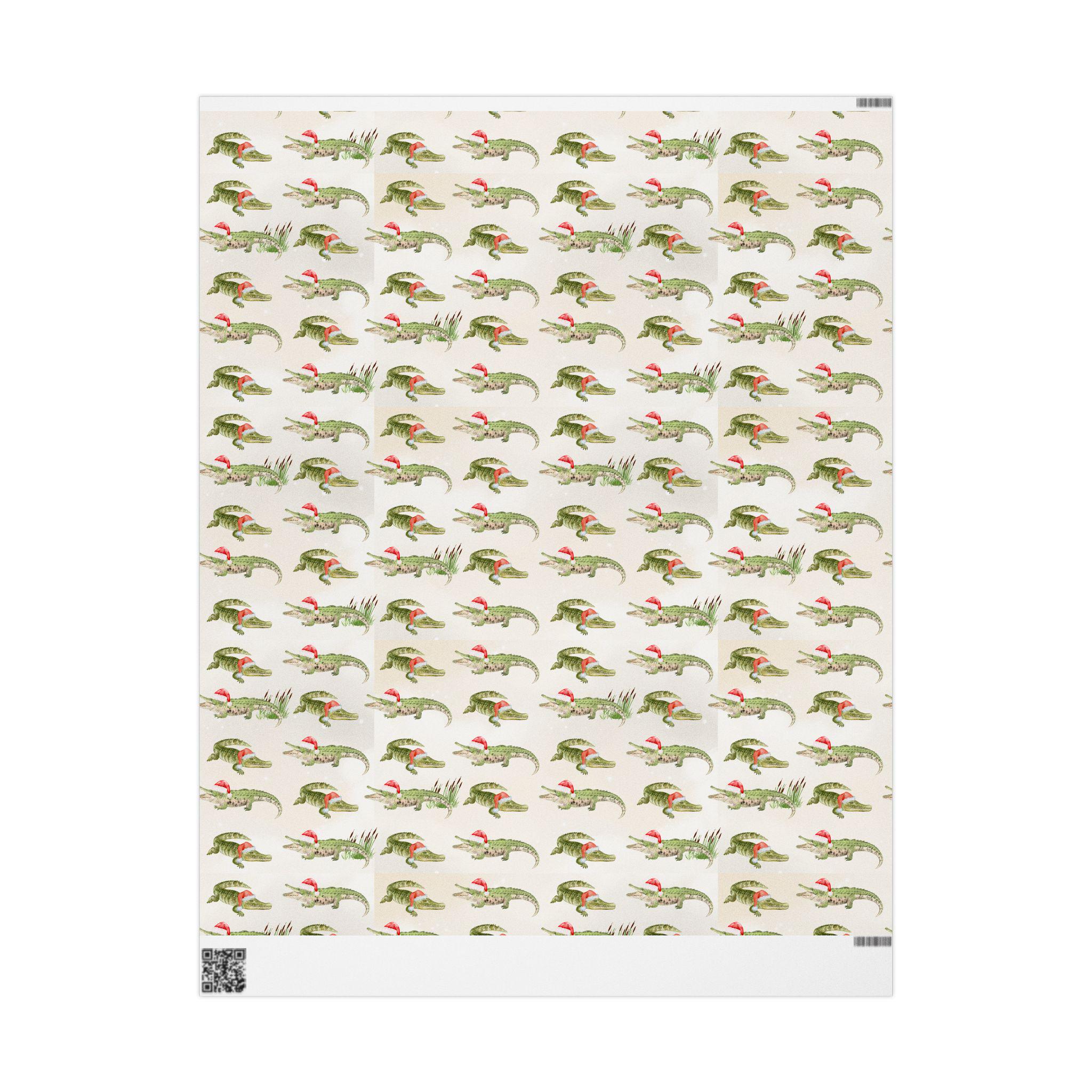 Christmas Gator Wrapping Paper: Coastal Living, Southern Gifting - Etsy