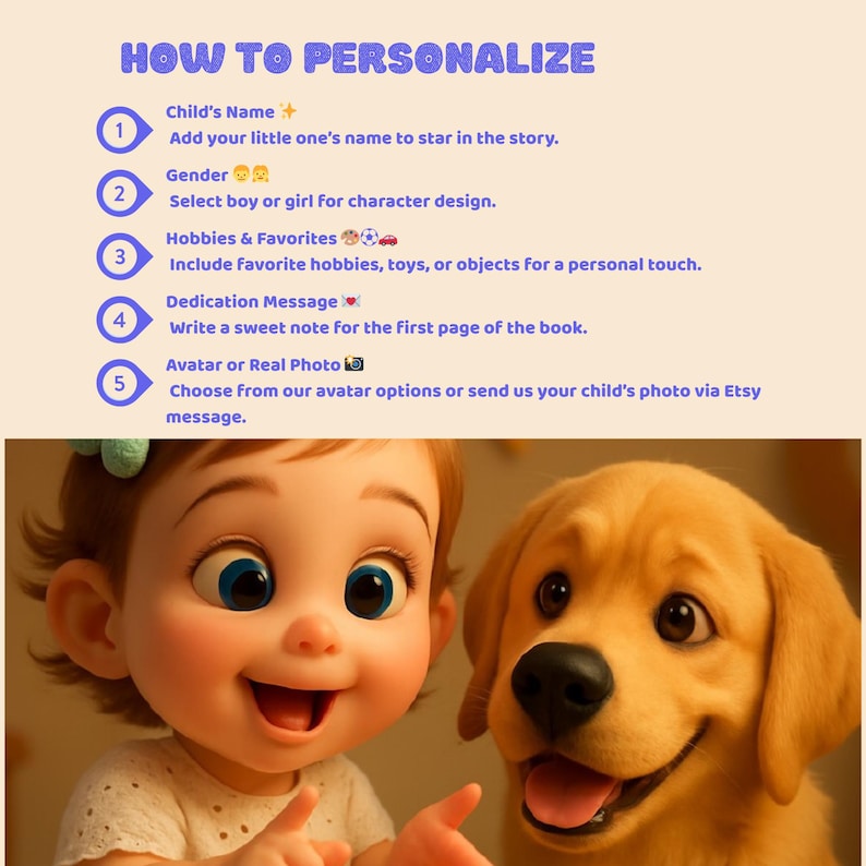 Personalized Story Book for Kids, Unique Children's Gift - Etsy
