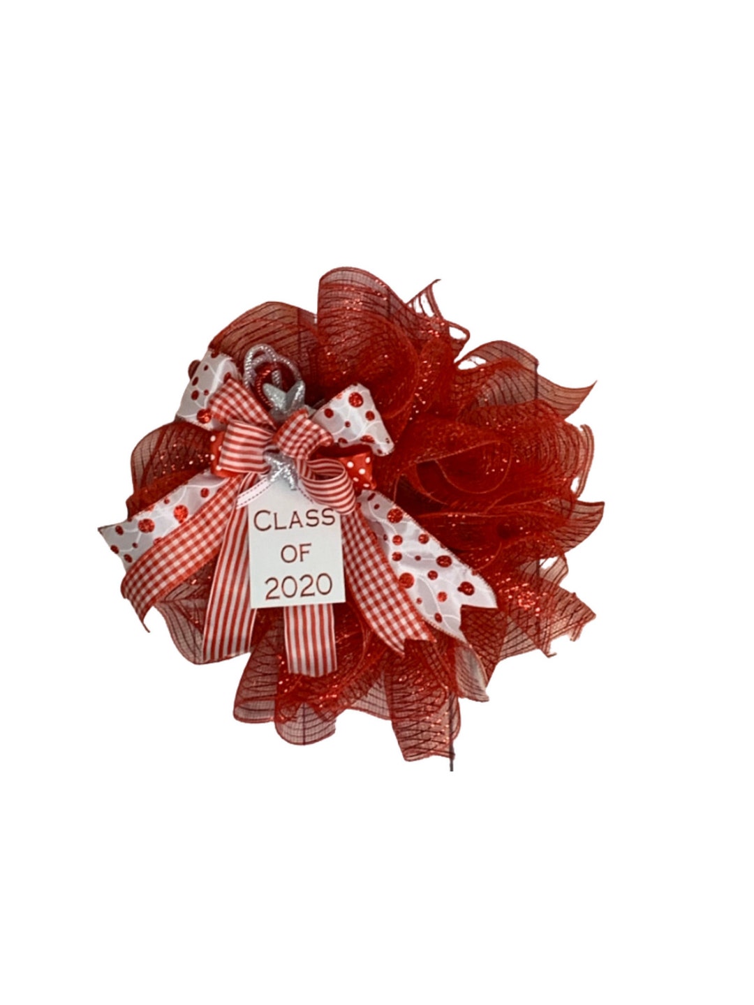 Custom Deco Mesh Graduation Wreath for Door or Wall, Small Class of ...