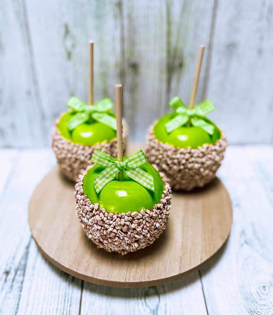 Fall Carmel Apple Tiered Tray Decor, Faux Halloween Caramel Apple With ...