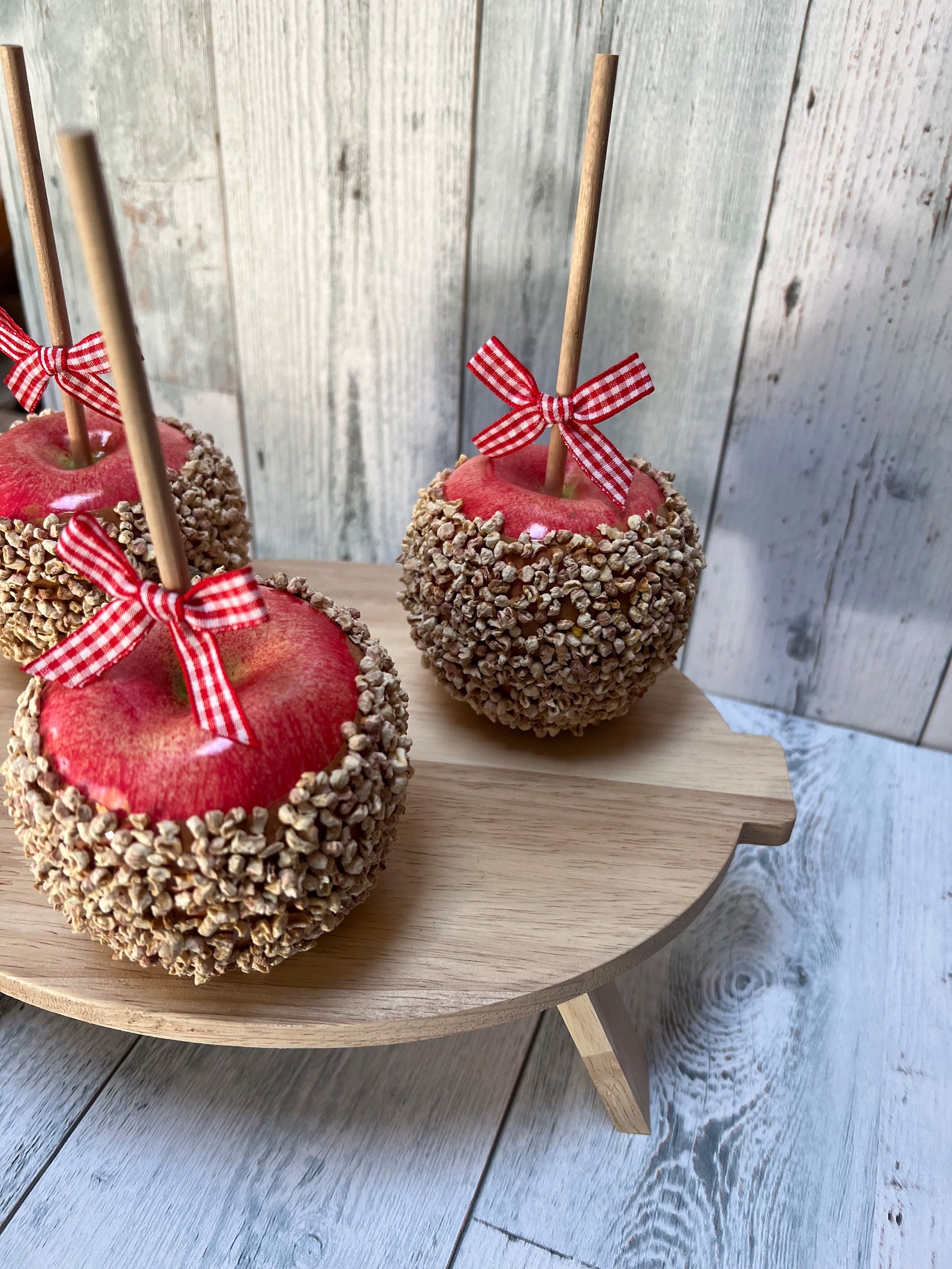 Fall Carmel Apple Tiered Tray Decor Faux Halloween Caramel - Etsy