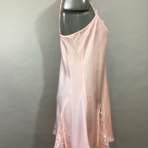 Silk Negligee, VICTORIAS SECRET Pink Silk Lingerie, Pink Lace Trim ...