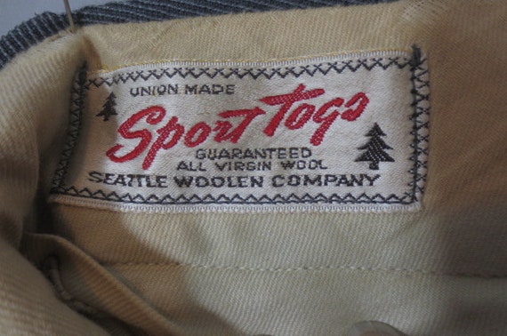 Vintage 1940-50's Whipcord Trousers, SPORT TOGS, Seat… - Gem