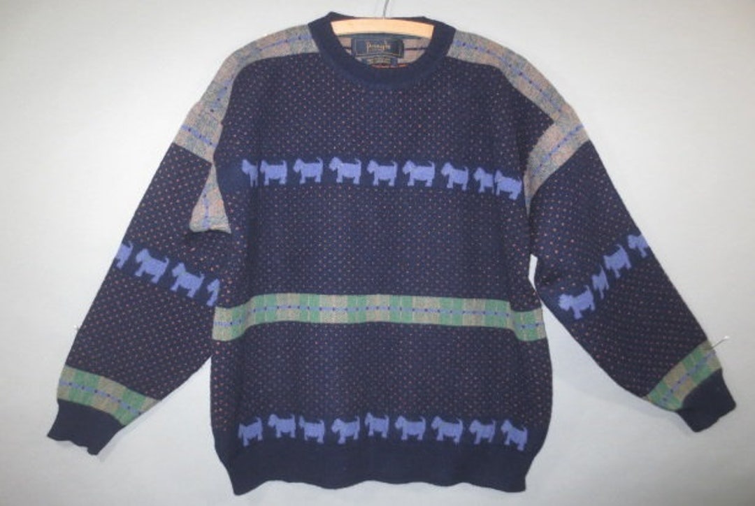 Vintage Scotty Dog Sweater, PRINGLE Label, Made in Scotland, 100% ...