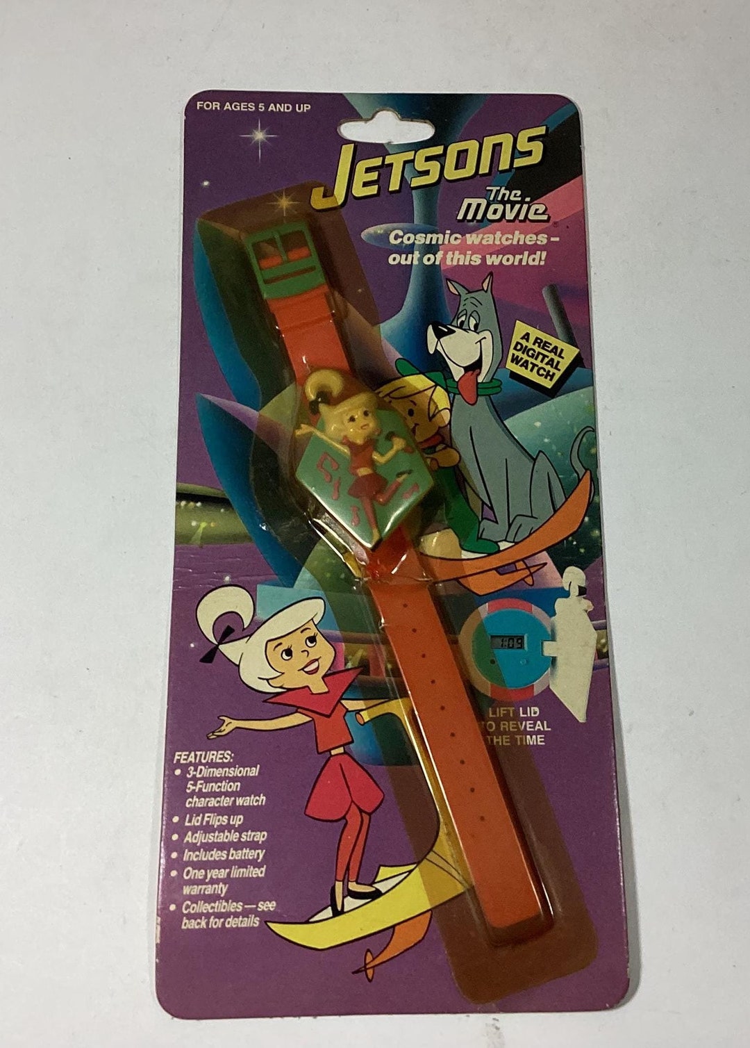 Vintage 1990 JETSONS Watch, Jetsons the Movie, Comic Watch, Jetsons ...