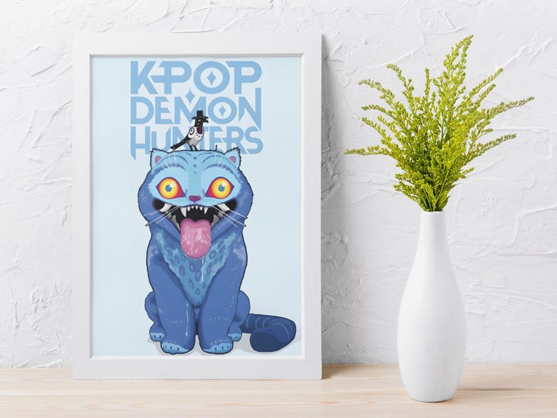 Derpy Poster | K-pop Demon Hunters Print | Derpy and Sussie Wall Art ...