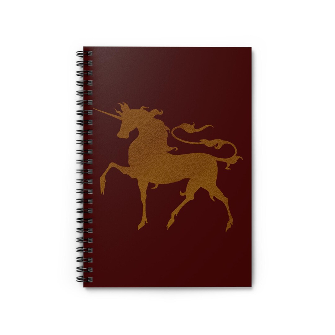 Golden Royal Horse Spiral Notebook - Ruled Line, Lined Journal, Writing ...