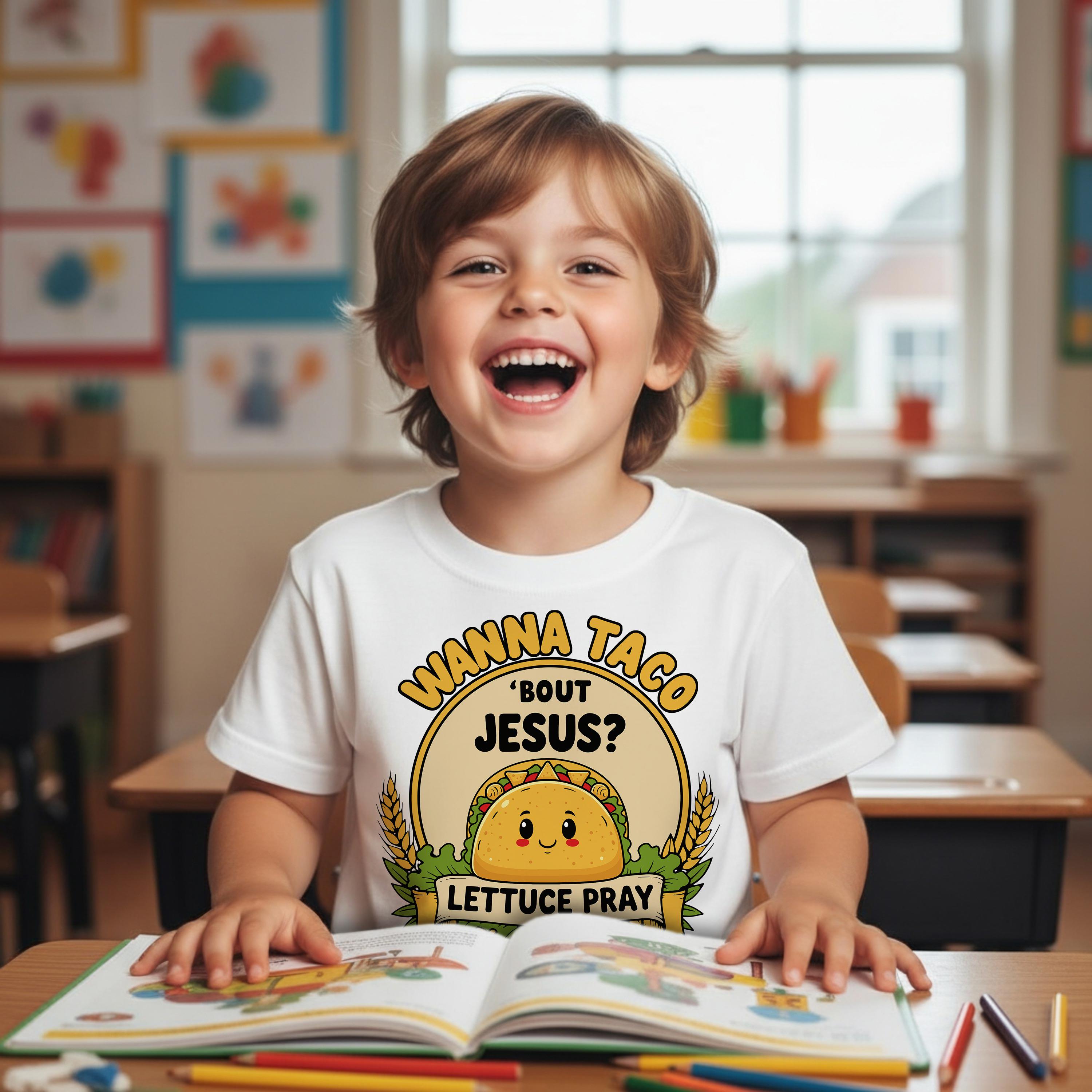 Wanna Taco Bout Jesus Lettuce Pray Mark 16:15 | Christian Cartoon ...