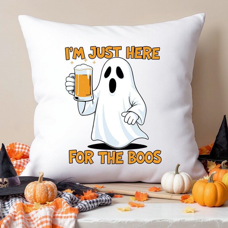 Funny Halloween Ghost SVG | “here for the Boos” Digital Download ...