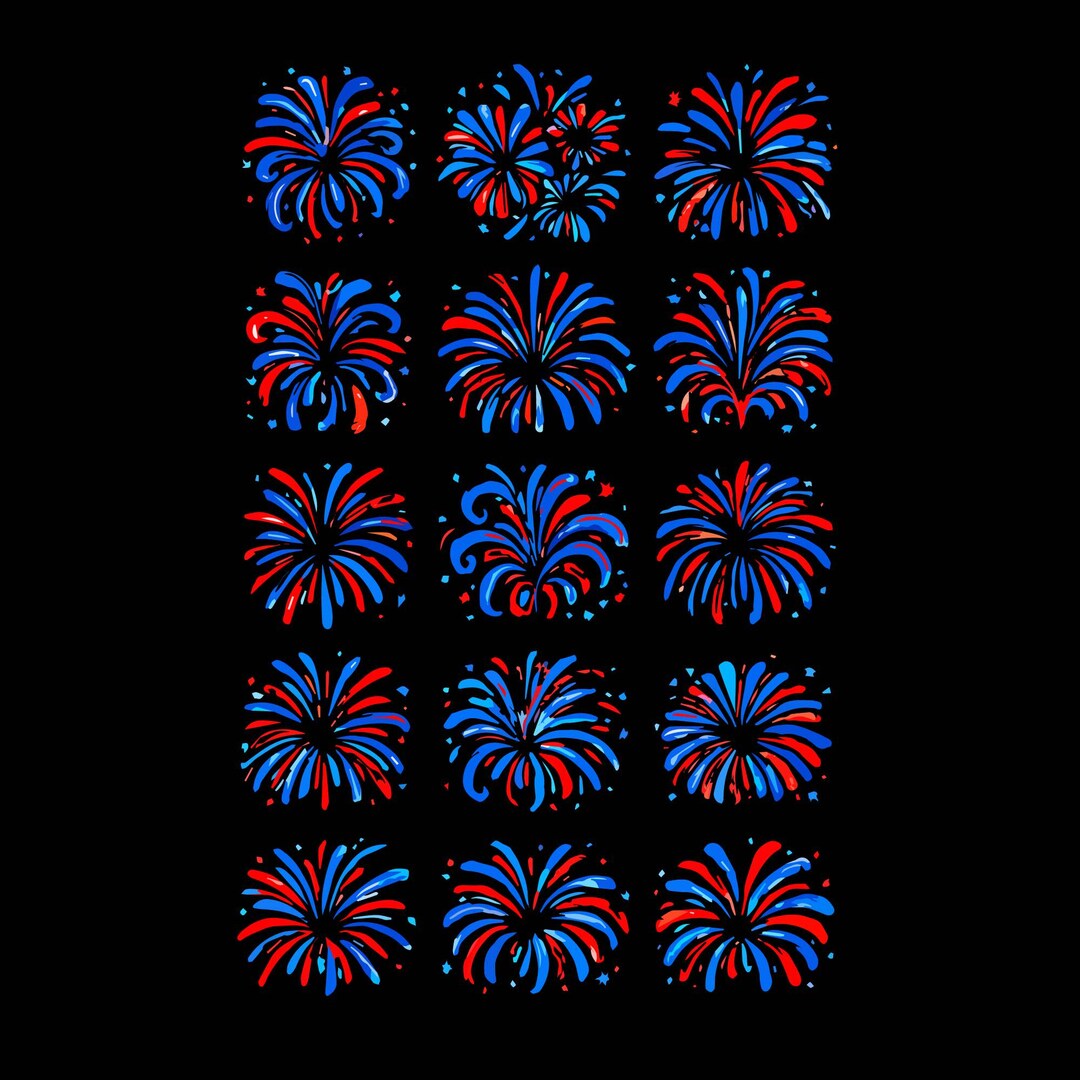Fireworks SVG, PNG Bundle | Fireworks Scalable VECTOR Svgs | Labor Day ...