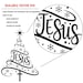 Jesus Christmas Tree SVG Cut File for Cricut | Transparent PNG No ...