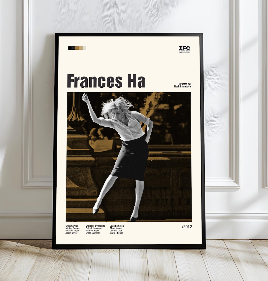 Frances Ha Poster, Mid-century Modern Art, Minimalist Movie Poster - Etsy