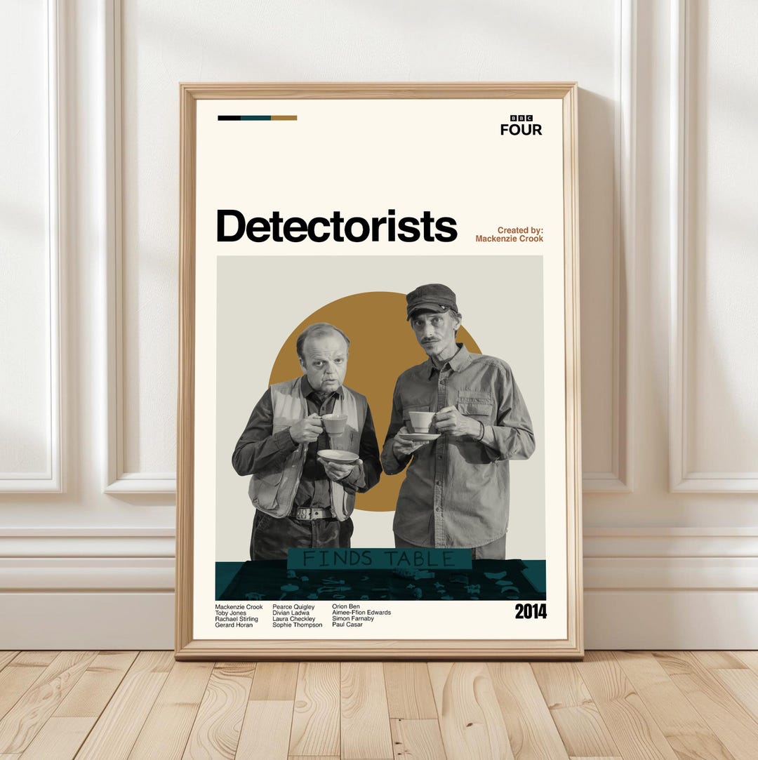 Detectorists Tv Series Poster, Mid-century Modern Art, Minimalist Movie ...