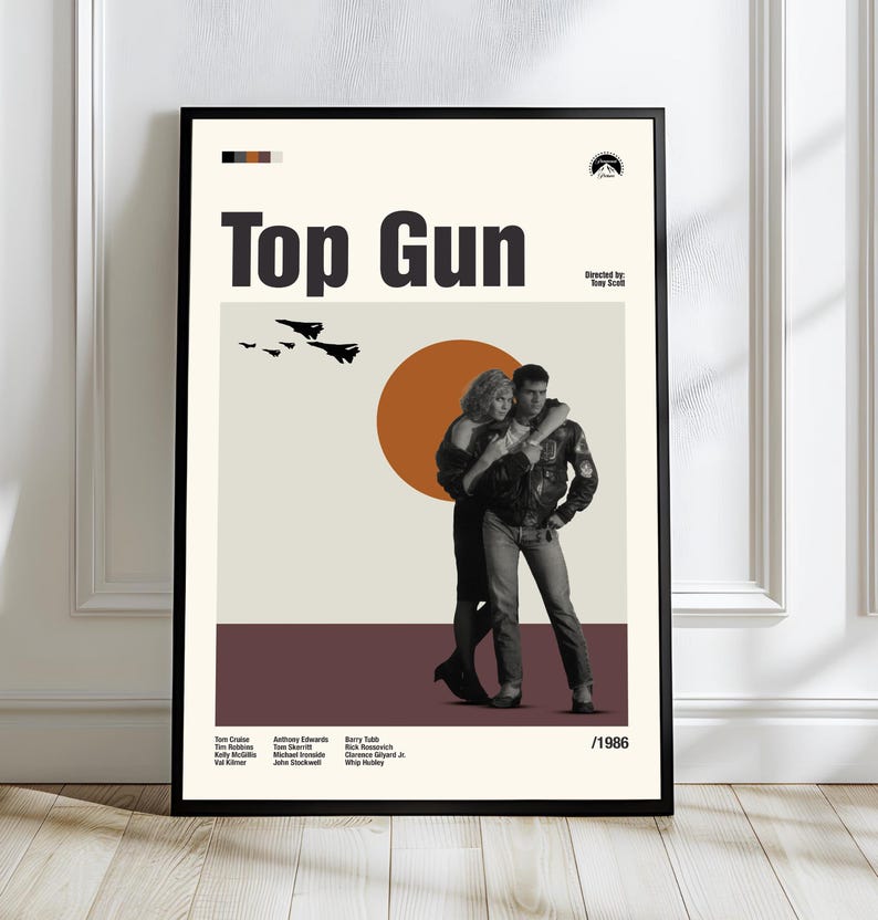 Retro Movie Poster, Mid-century Modern Art, Minimalist Movie Print ...