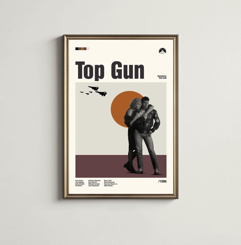 Retro Movie Poster, Mid-century Modern Art, Minimalist Movie Print ...