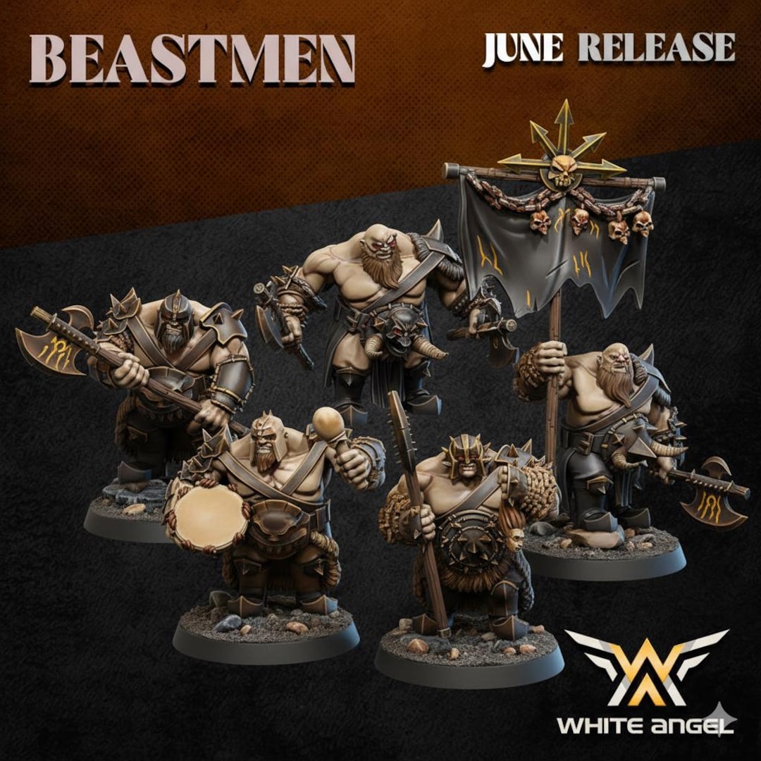 Infernal Ogre - Beastmen - Includes Free Bases - Beast Miniatures in ...