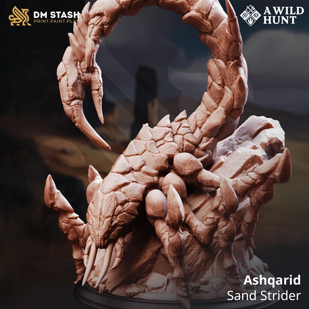 Sand Strider Scorpion - Ashqarid - A Wild Hunt - DM Stash - Premium ABS ...