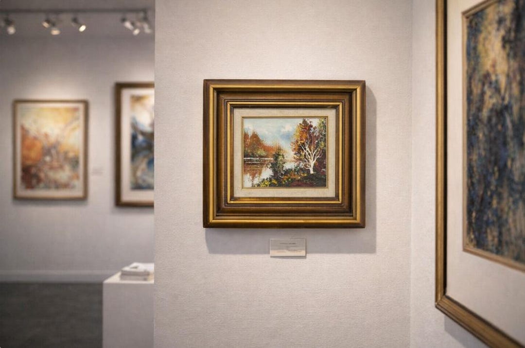 Robert Lacroix Autummn Landscape Oil Painting Colorful Wall Art Framed ...
