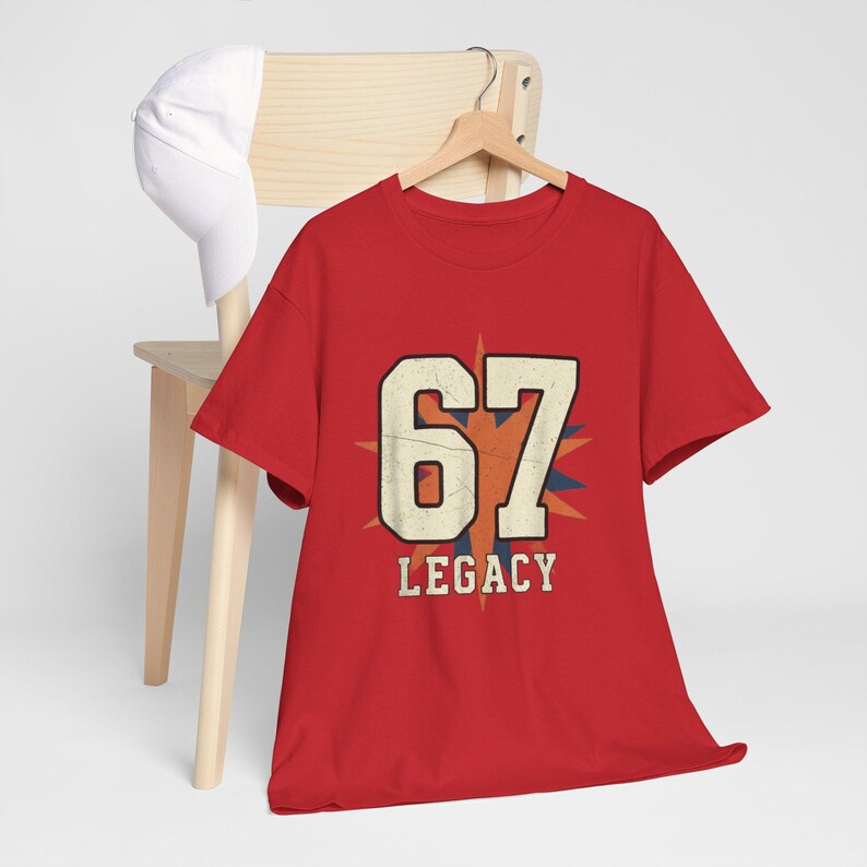 67 - Six Seven (school Meme) - 6-7 - Legacy T-shirt | Retro Sports ...