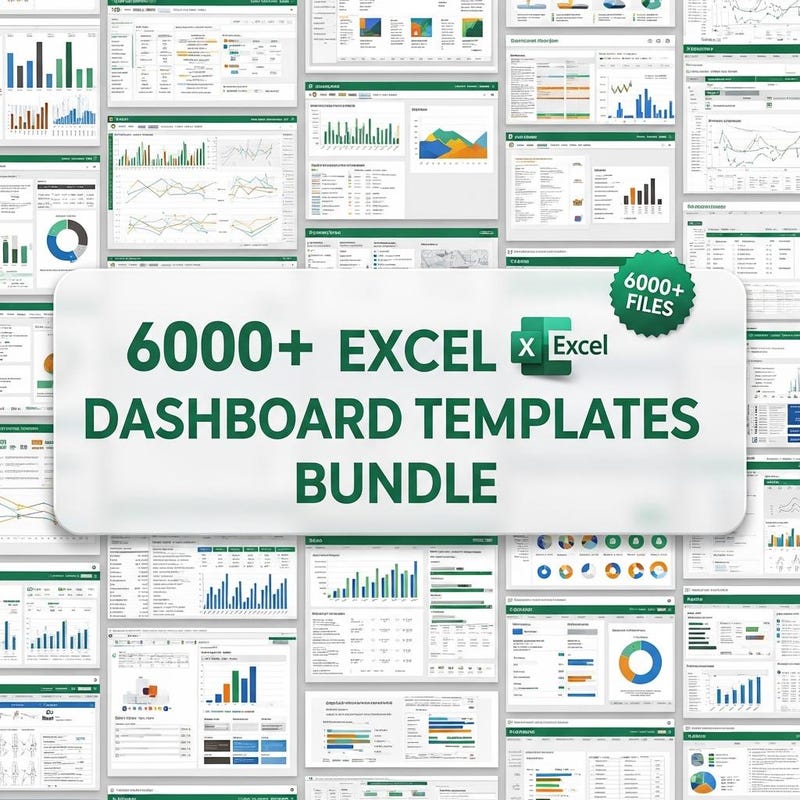 Excel Template Bundle - Etsy