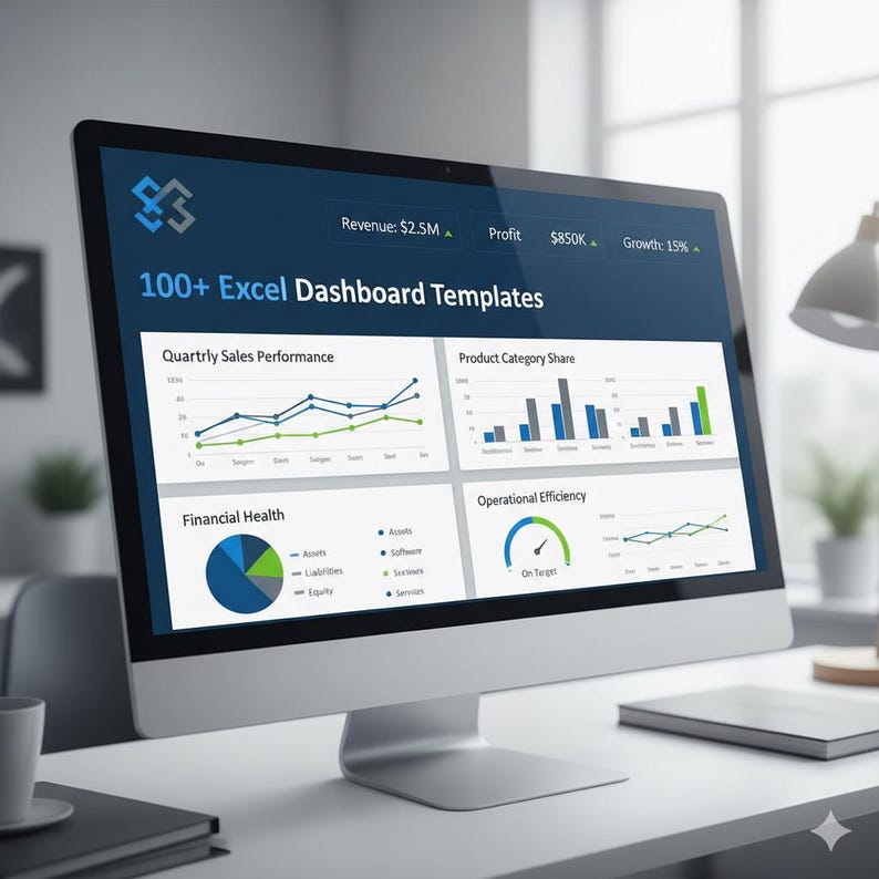 100 Excel Dashboard Templates Bundle | Business Analytics & Reporting ...