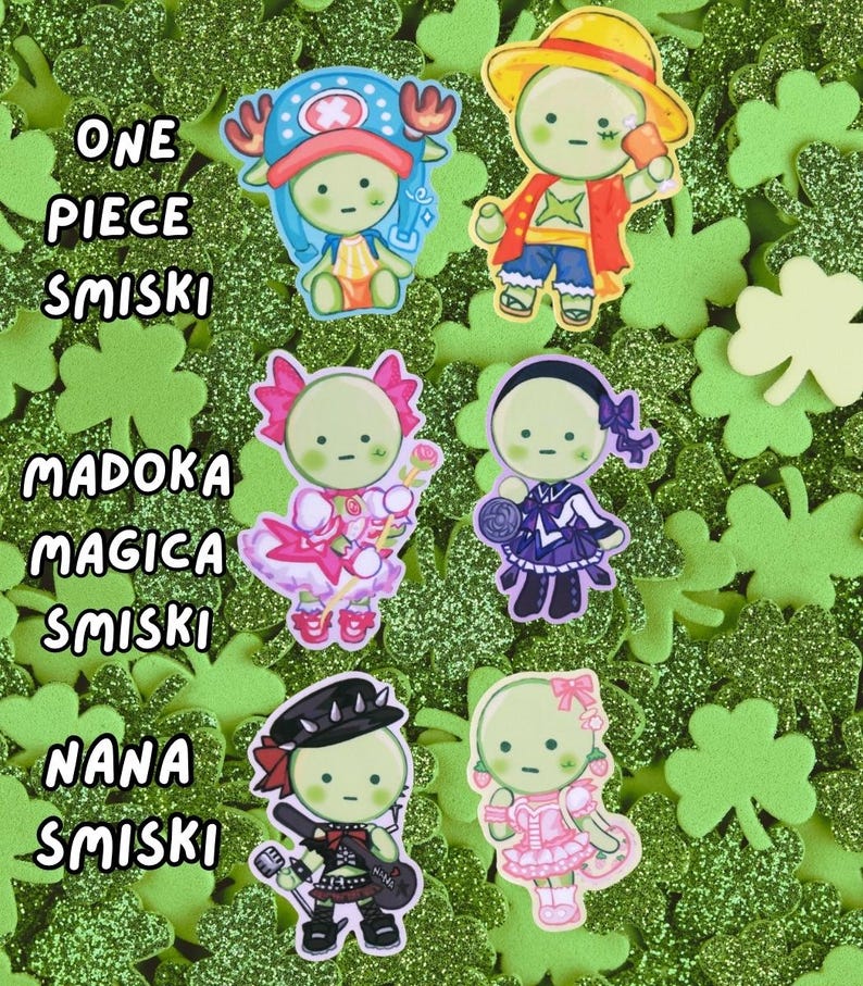 Anime Inspired X Smisky Stickers Vinyl Water Proof Glossy Finish - Etsy