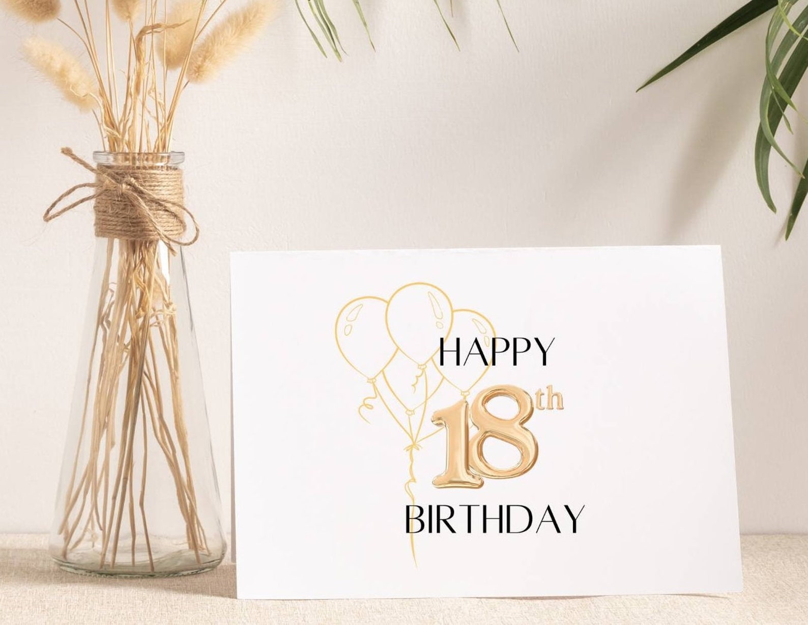 Happy 18th Birthday Greeting Card Printed Happy 18th Birthday - Etsy
