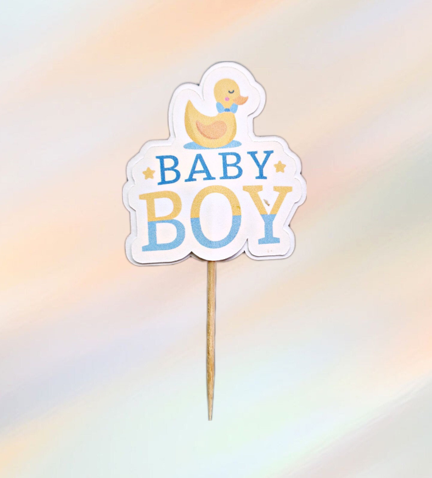 Cupcake Toppers Baby Shower Toppers Birthday Toppers Baby Boy Blue and ...