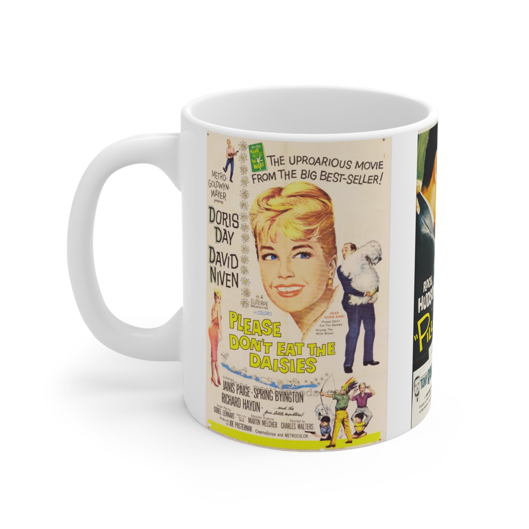 Vintage Doris Day Mug, Movie Poster Collection, Retro Film Fan Gift ...