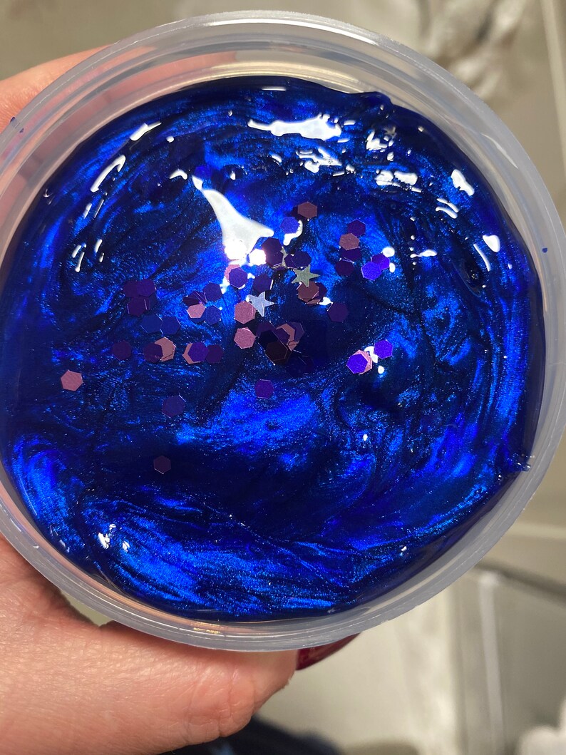 COBALT Blue PIGMENTED GALAXY Slime | Etsy