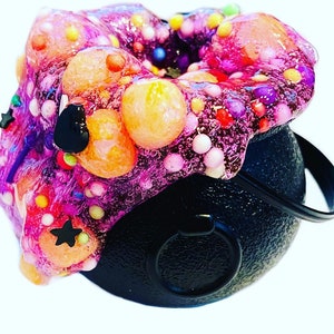 Witches Brew Crunchy Slime Halloween Slime Cauldron Slime - Etsy