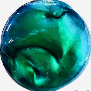 EARTH Colorshift Chameleon Blue Green Pigment Slime - Etsy
