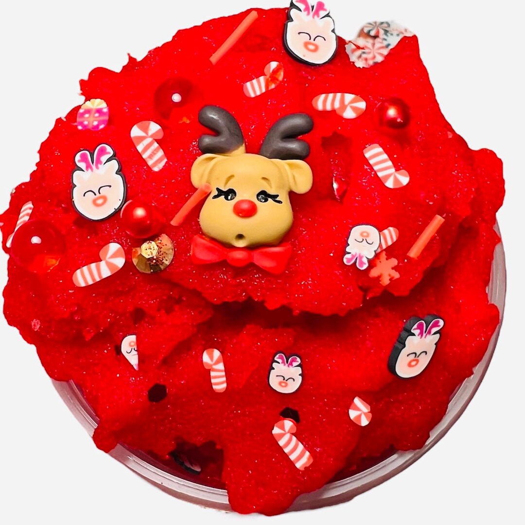Rudolphs Red Icee Christmas Slime Raspberry Slime - Etsy
