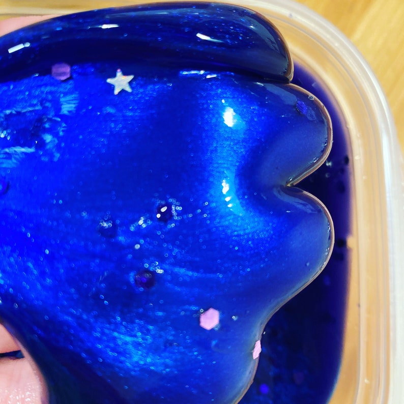COBALT Blue PIGMENTED GALAXY Slime | Etsy