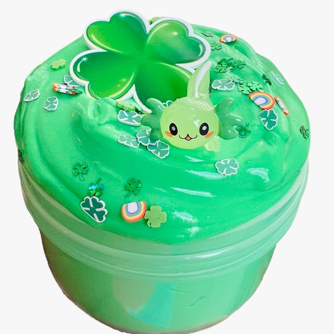 Shamrock Shake Axolotl Butter Slime Scented St. Patrick’s Day Slime ...