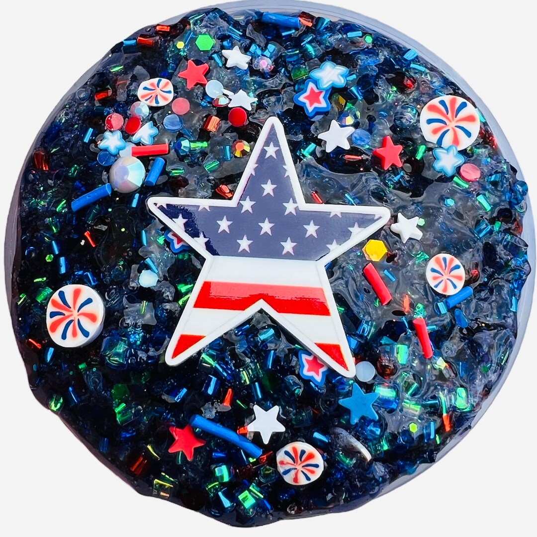 4th of July Fireworks Bingsu 4th of July Flag Slime - Etsy