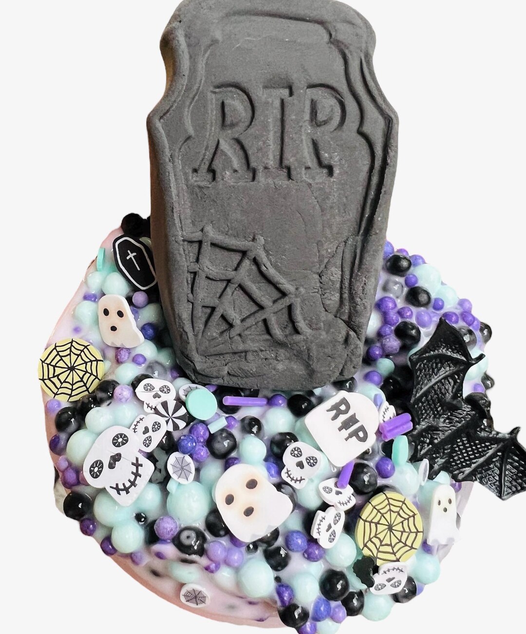 Graveyard Ghouls Tombstone Crunchy Foam SLIME Halloween Clay Smashing ...