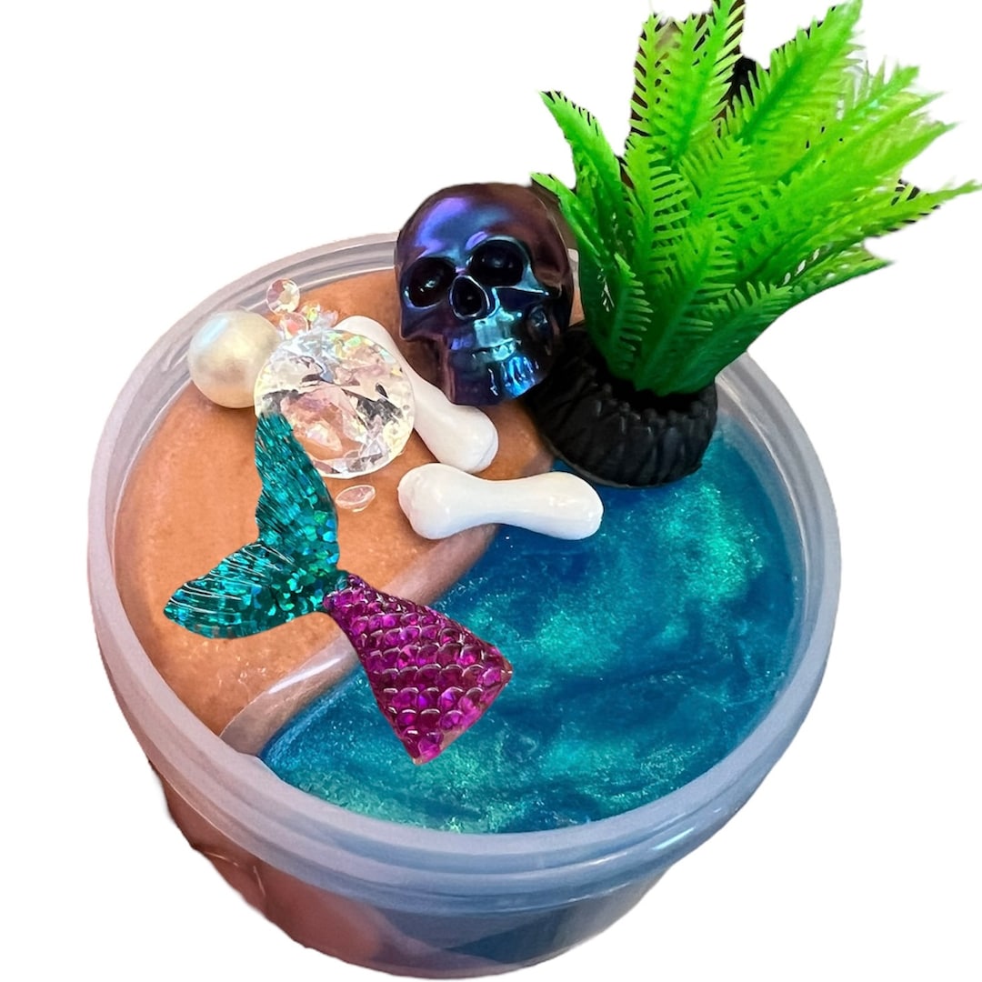 Pirate Treasure Island Diy Clay Cloud Cream Slime - Etsy