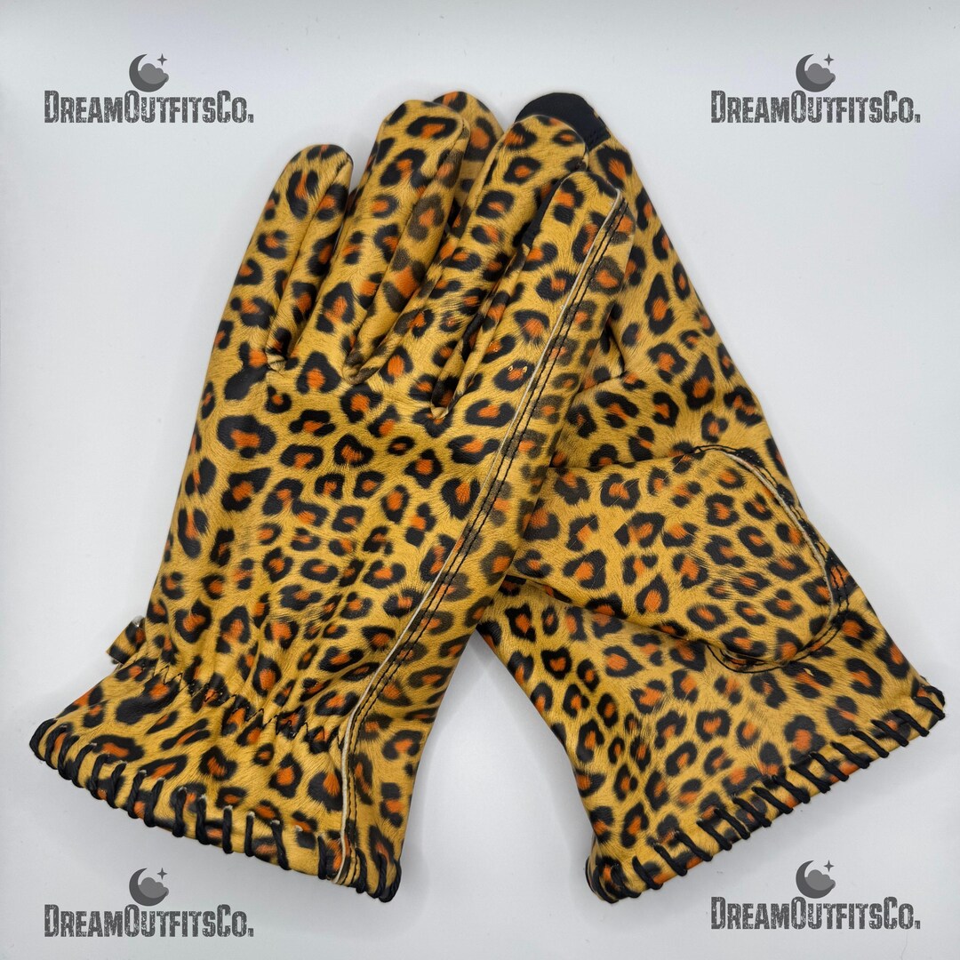 Cheetah Print Leather Gloves: Touchscreen Winter Driving Gloves - Etsy