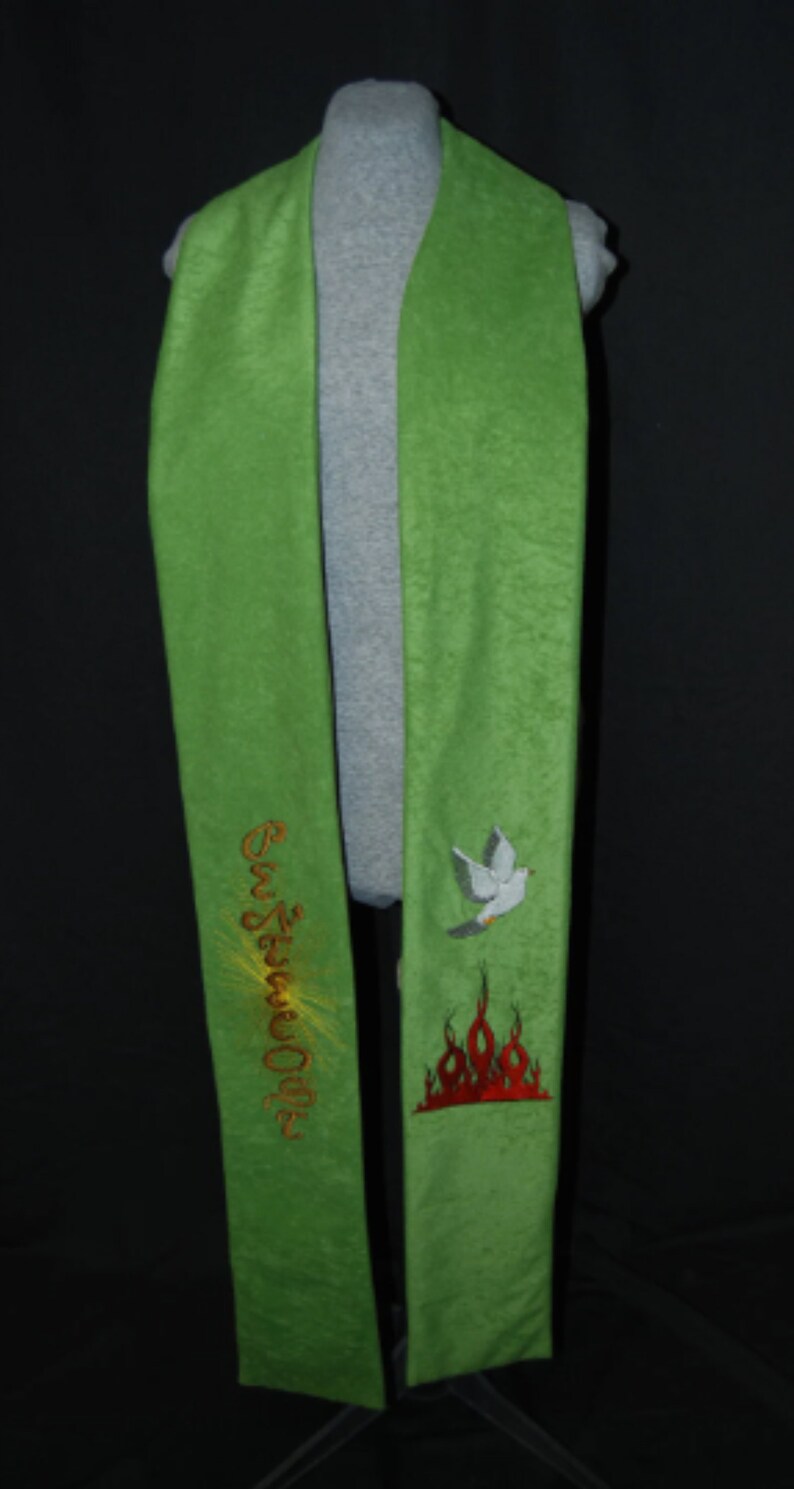 Pastor Stole for Pentecost or Custom Design With This Fabric - Etsy