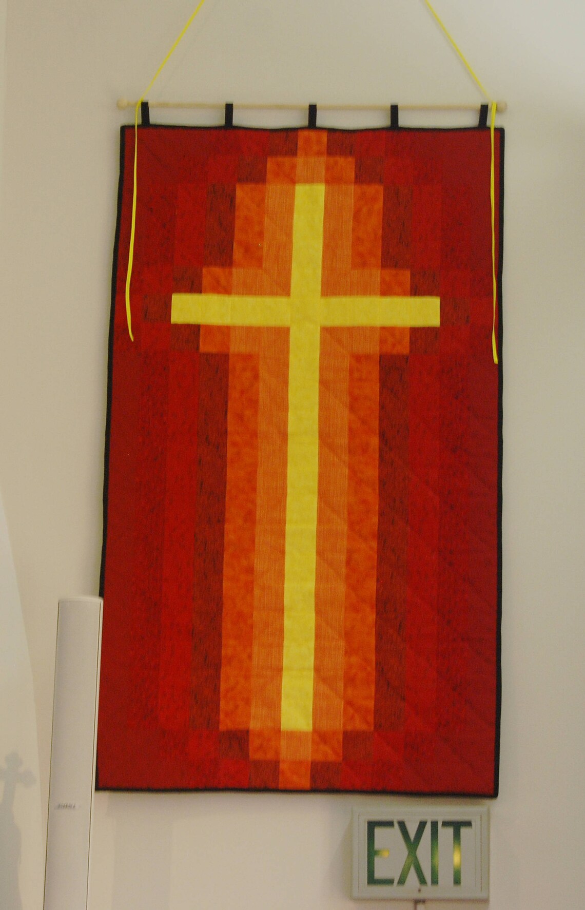 Quilted Cross Banner You Pick Colors With or Without Dove Lg - Etsy